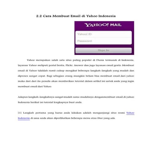 CARA MEMBUAT EMAIL | DOCX