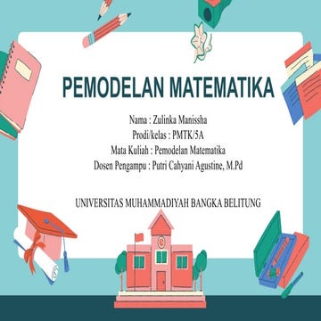 Pemodelan Matematika | PPTX