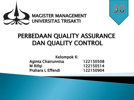 Perbedaan qa & qc | PPTX