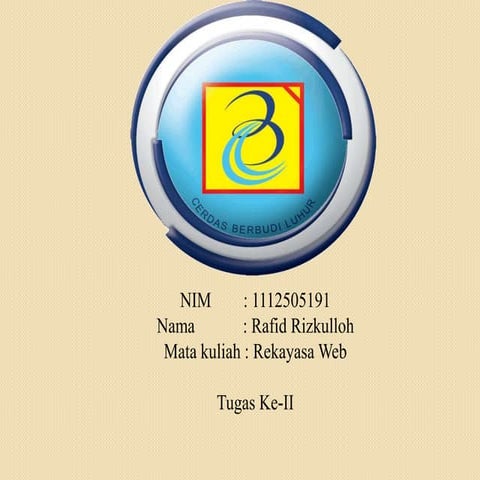 Tugas Ke-2 REKAYASA WEB BL | PPT