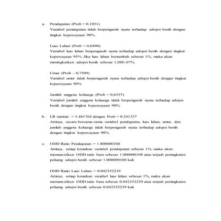 Tugas 2 responsi interpretasi | PDF