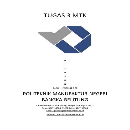 Tugas 3 mtk | DOCX