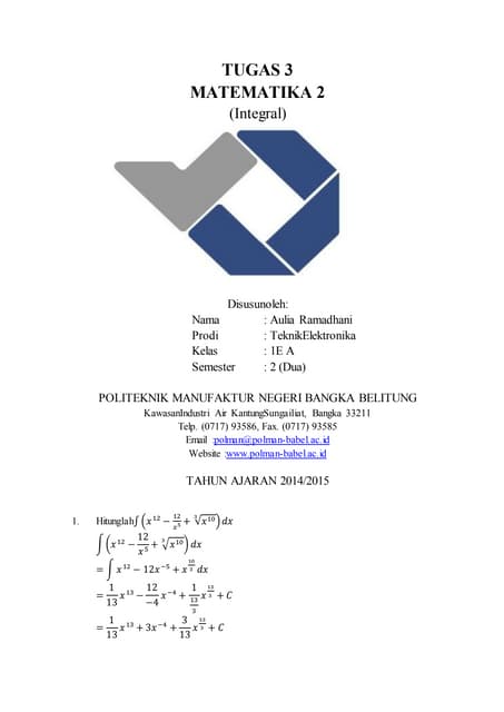Tugas matematika kisi2 pdf | PDF