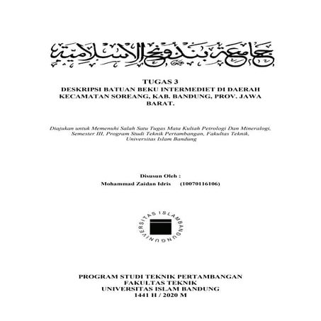 Tugas3 petrologi m zaidan i 10070116106 | PDF