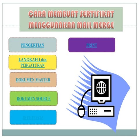 Cara Membuat Sertifikat dengan Mail Merge | PPTX