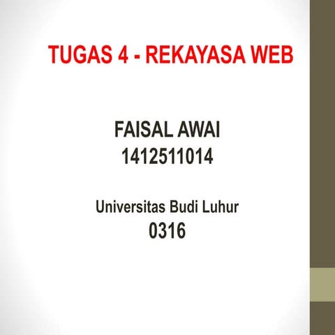 Tugas 4 rekayasa web | PPTX