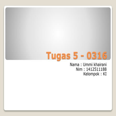 Tugas 5 rekweb 0316 | PPT
