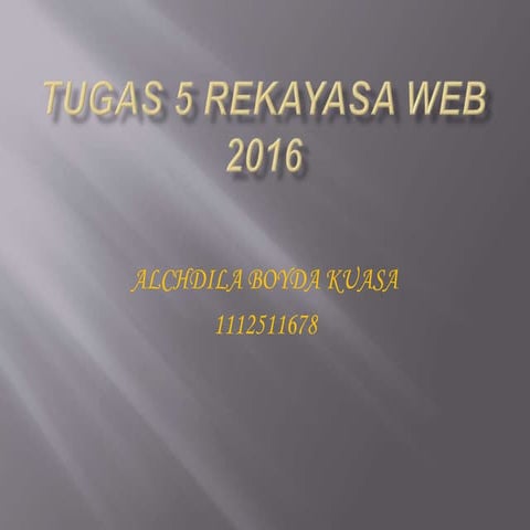 Tugas 5 rekweb | PPTX