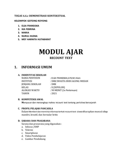 Contoh GBIM dalam pembuatan Video pembelajaran | PPT