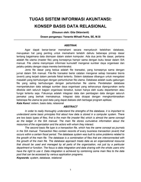 Materi Basis Data - Anomali dan Normalisasi | PDF