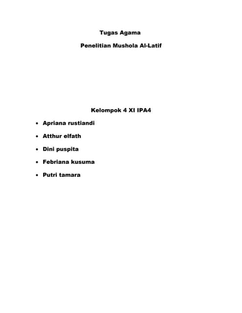 Doa pembuka majlis@kursus | PDF