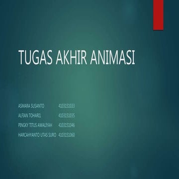 Tugas akhir animasi intan | PPTX
