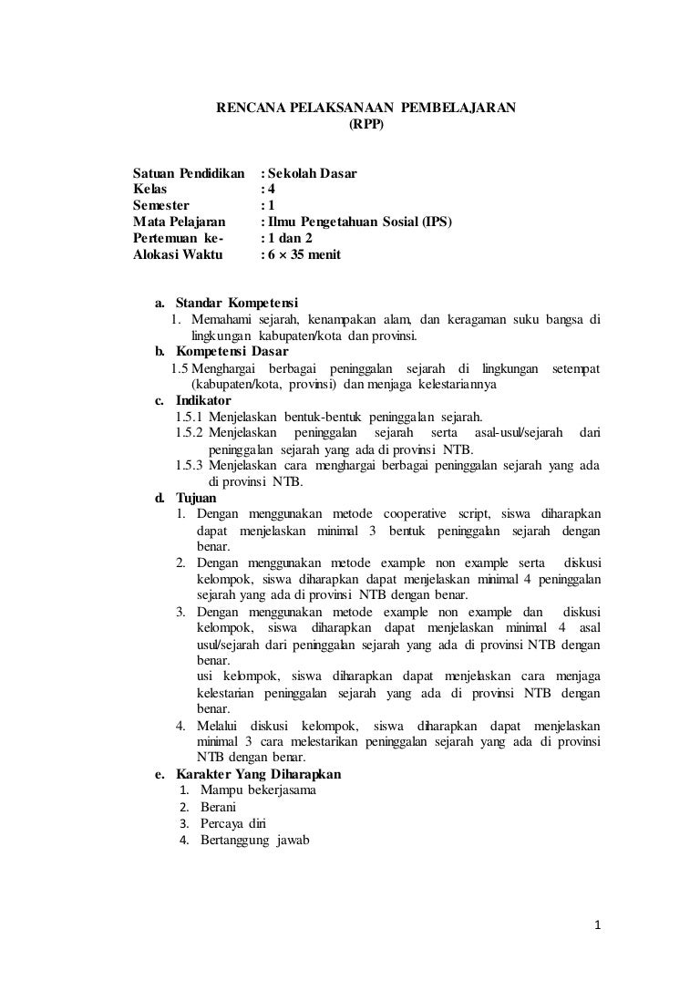 Rpp Kurikulum Ktsp 2006 Kelas 4 - Peran Sekolah Rpp Kurikulum Ktsp 2006 Kelas 4 - Peran Sekolah