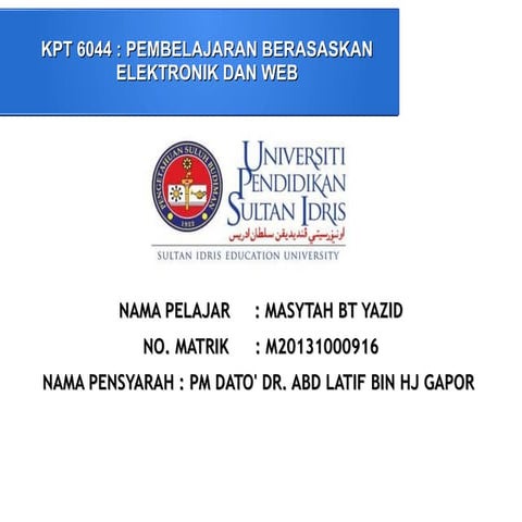 Tugasan 1 kpt 6044 | PPT