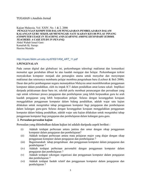 Contoh proposal kajian | PDF