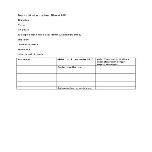 Tugasan 20 april | DOC