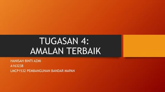 Amalan Terbaik Bandar Putrajaya | PPT
