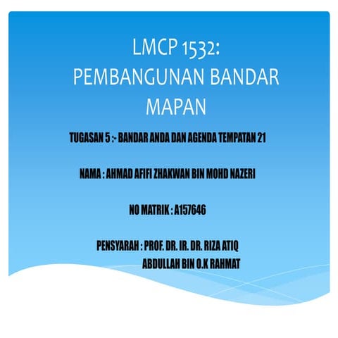 Lcmp 1532 tugasan 5 - a166783 | PPTX