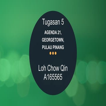 Tugasan 5 bandar anda dan agenda 21 | PPTX