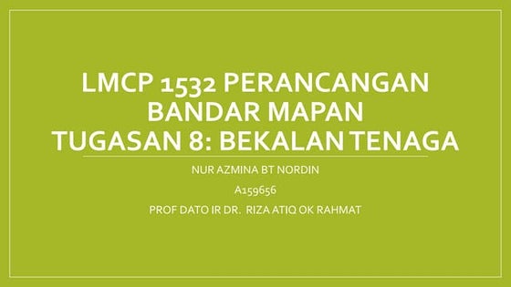 Tugasan 8 | PPT