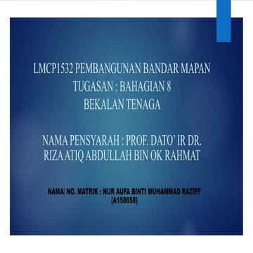 Bekalan tenaga | PPTX