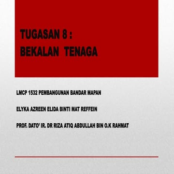 Tugasan 8 bekalan tenaga | PPT