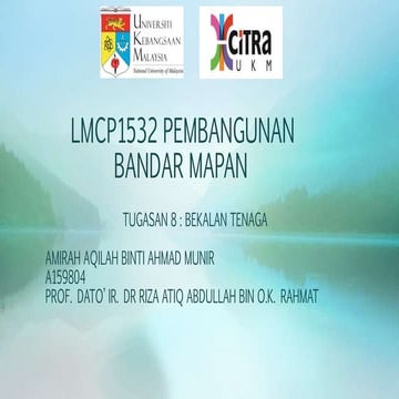 Tenaga Boleh Baharu & Kecekapan Tenaga | PPT