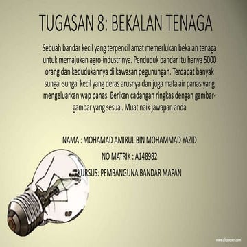 Tugasan 8 tenaga | PPTX
