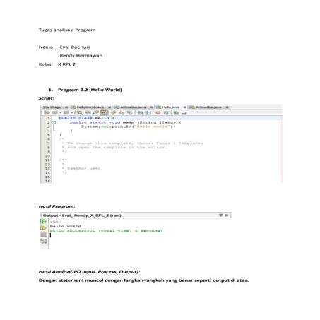 Tugas analisa | DOCX