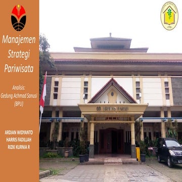 analysis strategy corporate Gedung Achmad Sanusi (BPU) kelompok 3 mpp | PDF