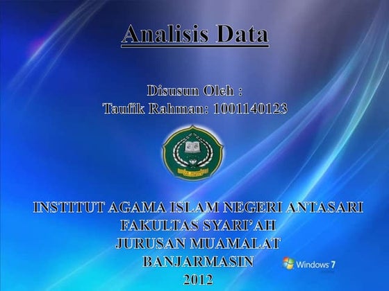 Ppt analisa data | PPTX