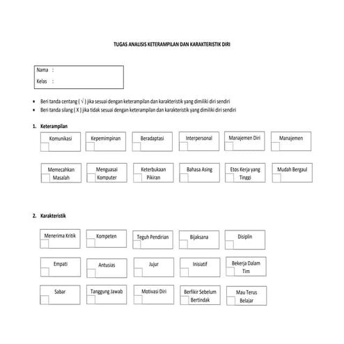 TUGAS ANALISIS KETERAMPILAN DAN KARAKTERISTIK DIRI.docx