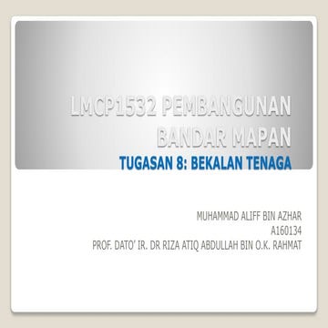 Bekalan tenaga | PPTX