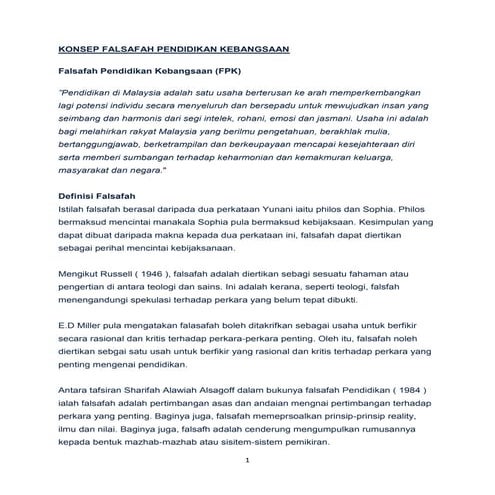 Tugasan fpk pbs | DOCX