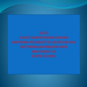 Tugasan ict 3 b | PPT