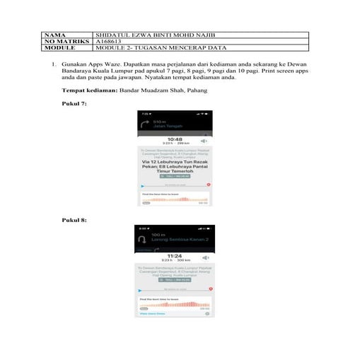 Tugasan Mencerap Data A168613 | PDF