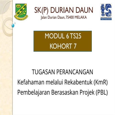 Tugasan Modul 6 KmR PBL sekolah ts25 kohort 6pptx | PPTX