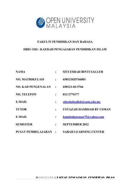 Rph tahun 5 sirah nabi | DOCX