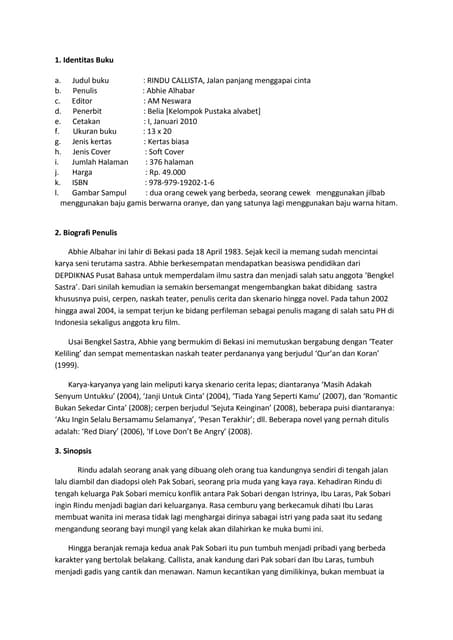 20 Resensi Novel | DOCX