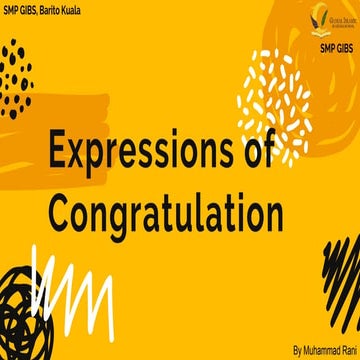 Expressions of Congratulations | PPTX