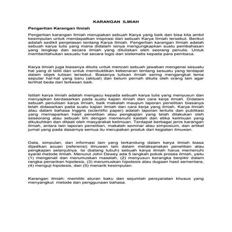 Karangan Ilmiah | DOCX