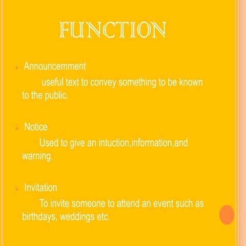 Bahasa Inggris, message and function | PPTX