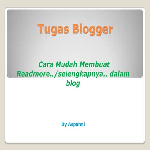 Tugas blog q | PPTX