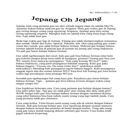 Cerpen Gokil Bokir | PDF