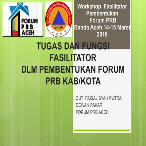 Tugas dan fungsi fasilitator publish | PPT