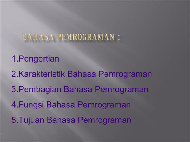 Tugas Pemrograman Dasar | PPTX