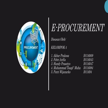 Tugas e procurement kelompok 4 | PPTX
