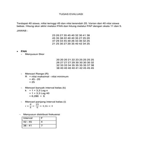 Tugas evaluasi pap pan | DOCX