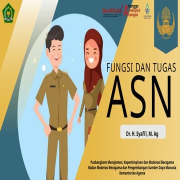 TUGAS DAN FUNGSI APARATUR SIPIL NEGARA (ASN) | PPT