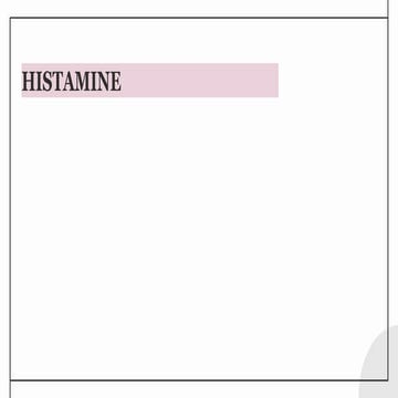 Histamine and Sleep Medicine............ | PPTX